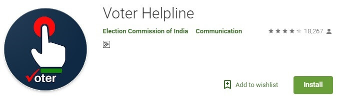 Election Commission launched Voter Helpline Mobile App